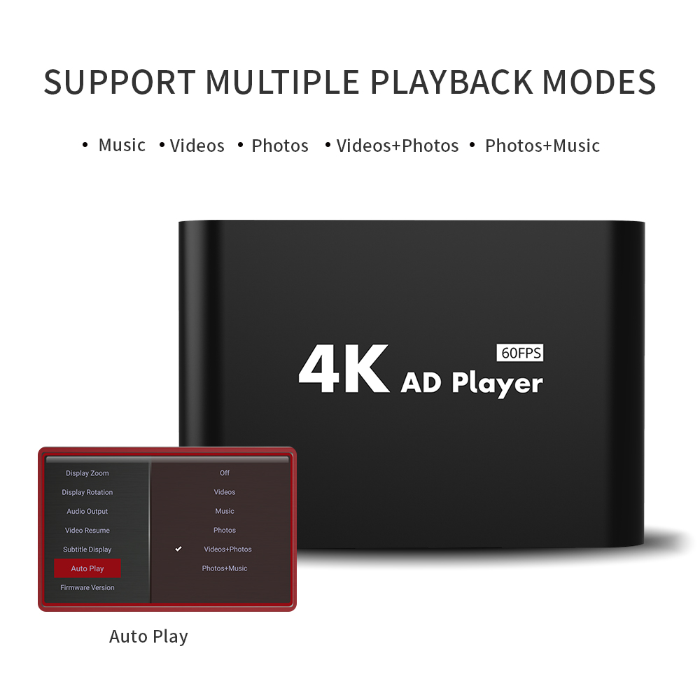 4K 60FPS AD Player Digital Signage Player Box RSH-PDM10H-Shenzhen ...