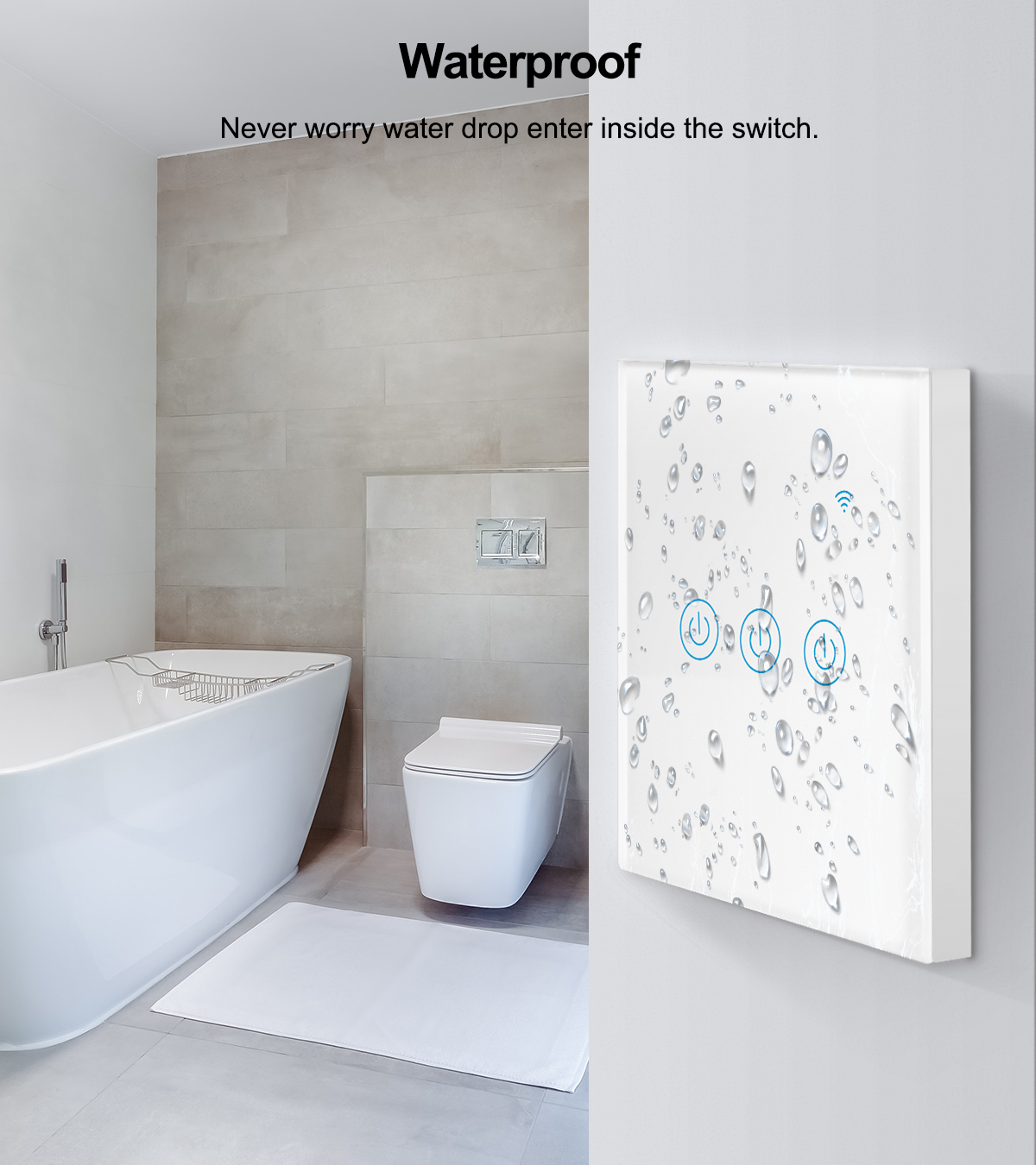 WiFi Smart EU Touch Glass Switch Panel 1-4 Gang(RSH-SP001-004-EU ...